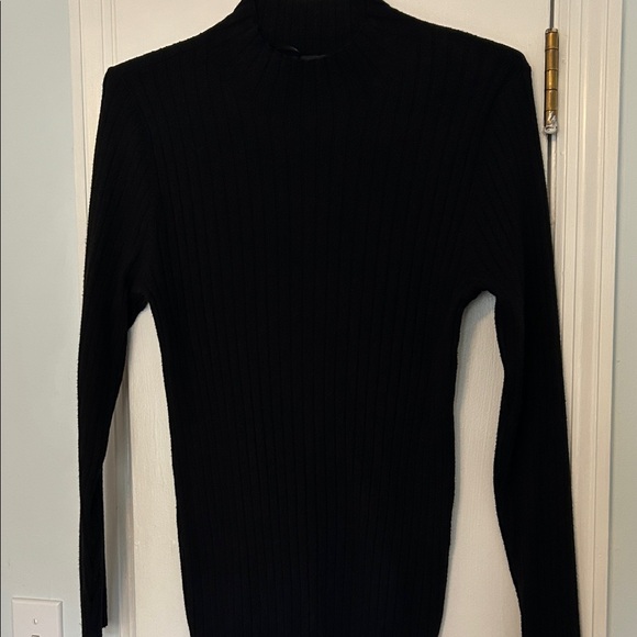 Cyrus | Sweaters | Cyrus Classic Black Mock Neck Ribbed Sweater | Poshmark